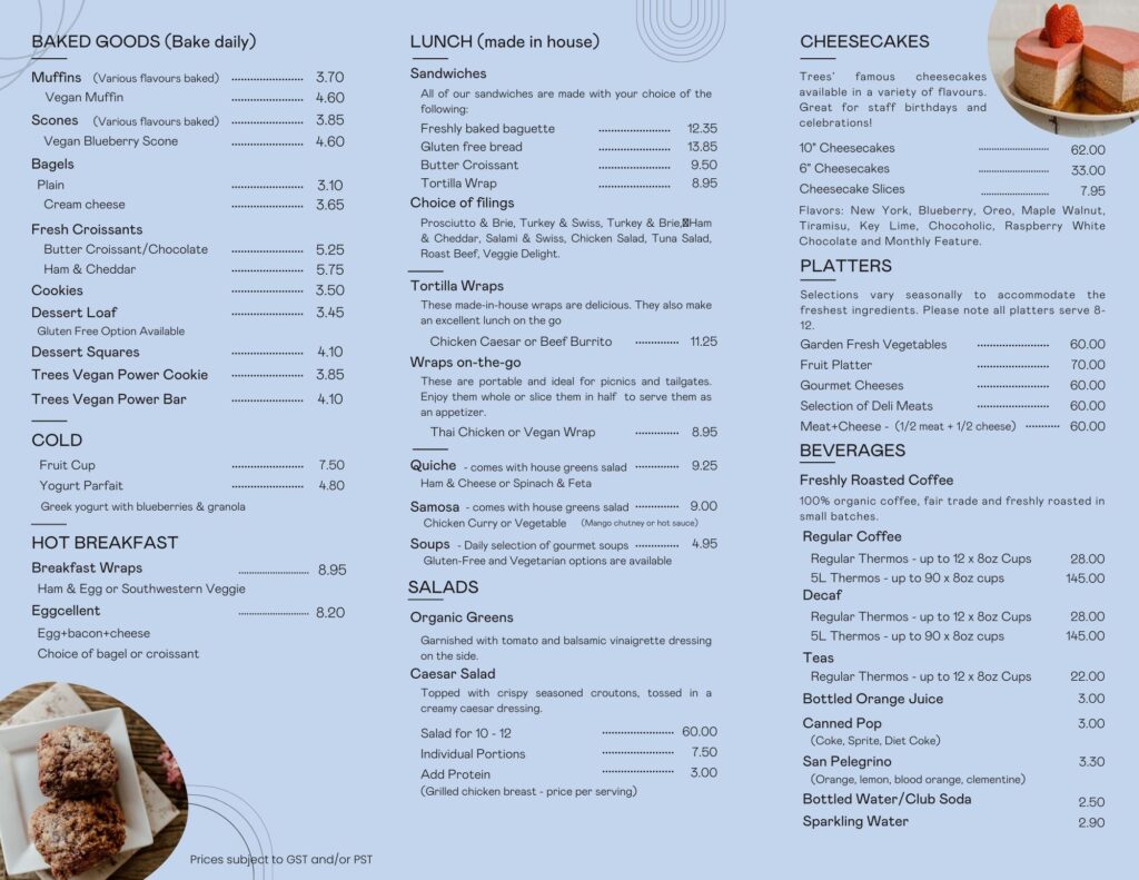 Catering in Vancouver | Trees Cheesecake + Organic Coffee